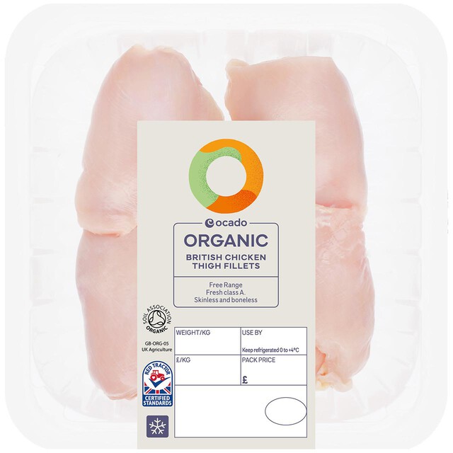 Ocado Organic Free Range Chicken Thigh Fillets - Ocado
