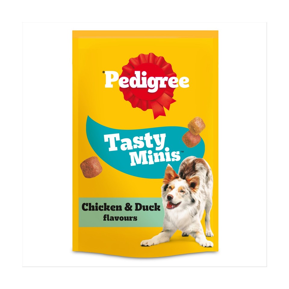 Pedigree Tasty Minis Adult Dog Treats Chicken & Duck Chewy Cubes - Ocado