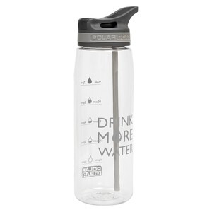 Polar Gear Aqua Curve 750ml Tritan Tracker Bottle Grey - Ocado
