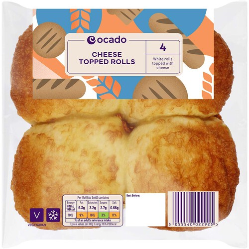 Ocado Cheese Topped Rolls - Ocado