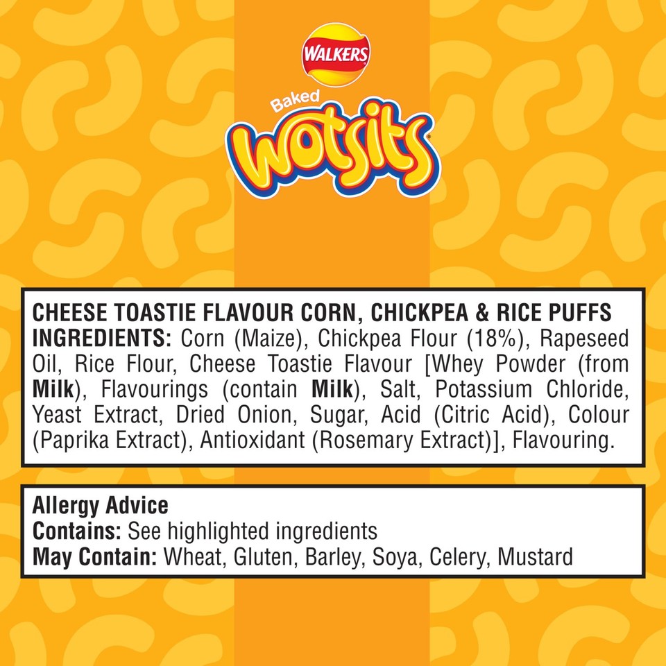 Wotsits Walkers Cheese Toastie Multipack Chickpea Crisps - Ocado