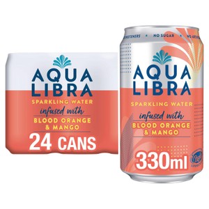 Aqua Libra Blood Orange & Mango Infused Sparkling Water - Ocado