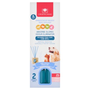 Cristalinas Pet Odour Eliminating Reed Diffuser Refill Fresh Air - Ocado