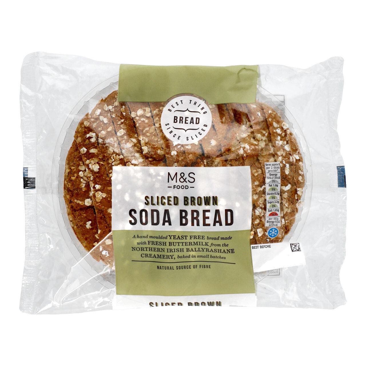 M&S Irish Brown Sliced Soda Bread - Ocado