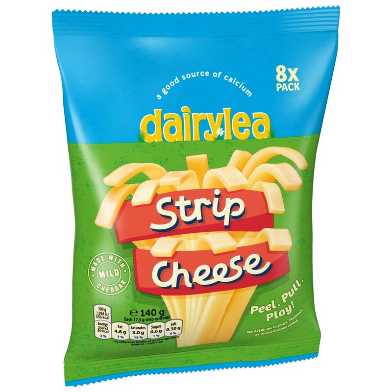 Dairylea Strip Cheese 8 Pack - Ocado