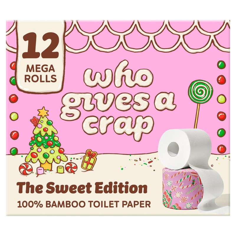 Who Gives A Crap Extra Soft Christmas Edition Mega Rolls - Ocado