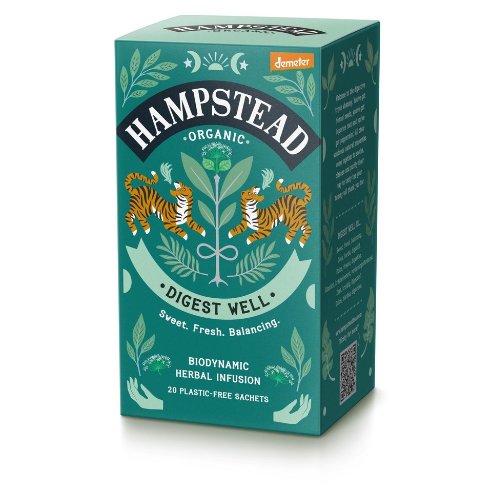 Hampstead Tea Digest Well tea bags 20's - Ocado