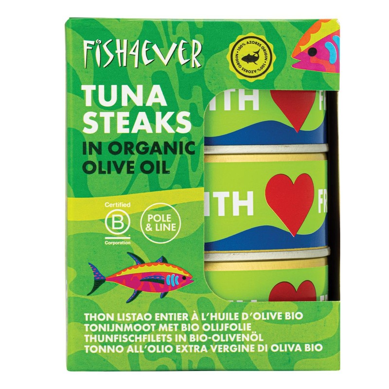 Fish 4 Ever Azores Skipjack Tuna Steaks in Olive Oil - Ocado