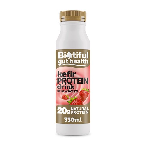 Biotiful Kefir High Protein Drink Strawberry - Ocado