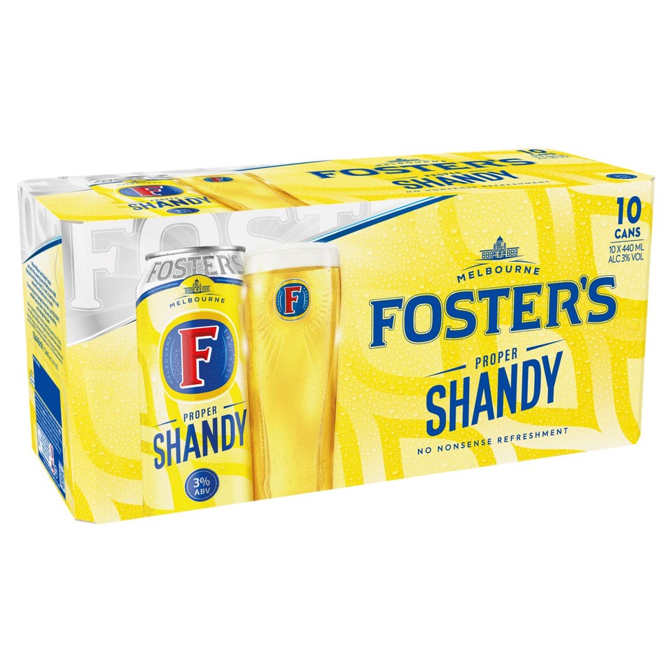Foster's Proper Lager Shandy Beer Can - Ocado