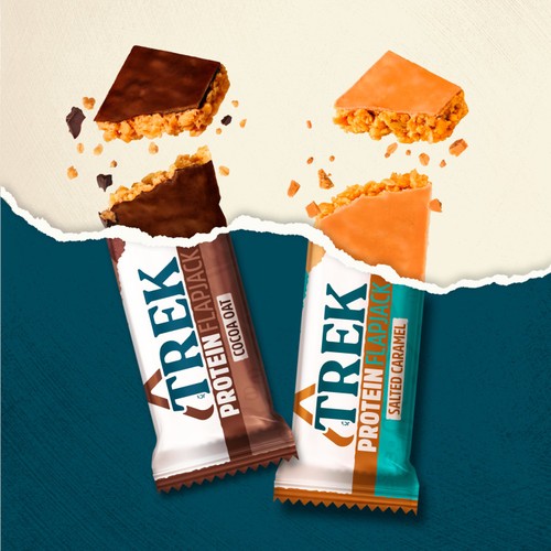 TREK Smooth Lemon Protein Flapjacks Multipack - Ocado