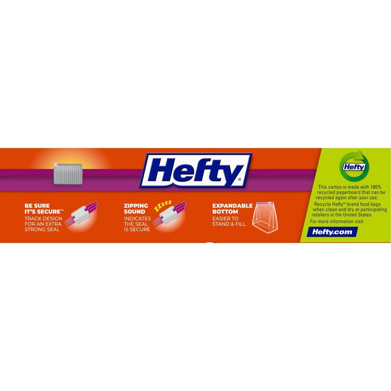 Hefty Slider Food Bags - 20 - Ocado