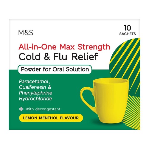 M&S Cold & Flu Sachets - Ocado