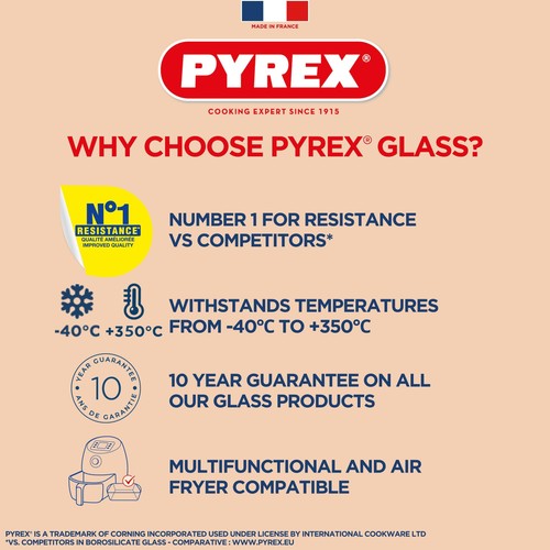 Pyrex Glass Baking & Oven Tray 32cm - Ocado