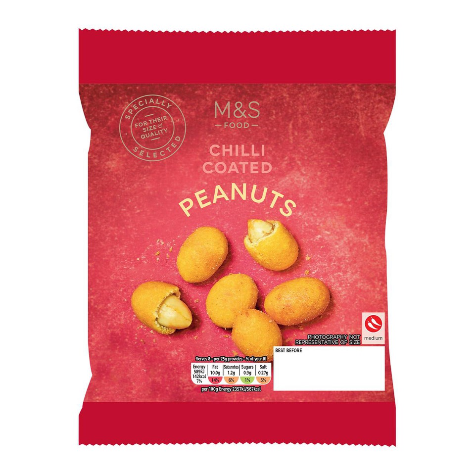 M&S Chilli Coated Peanuts - Ocado