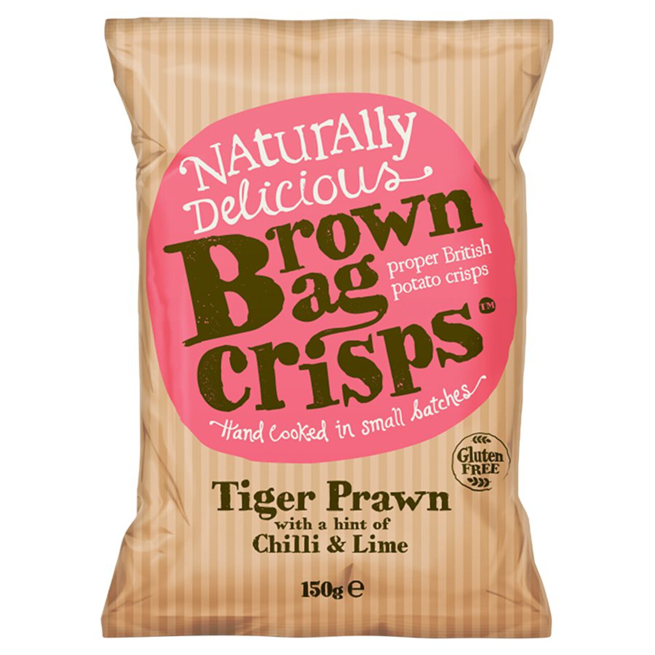 Brown Bag Tiger Prawn with Chilli and Lime potato crisps - Ocado