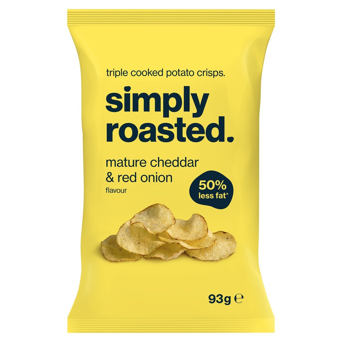Simply Roasted Mature Cheddar & Red Onion Crisps - Ocado
