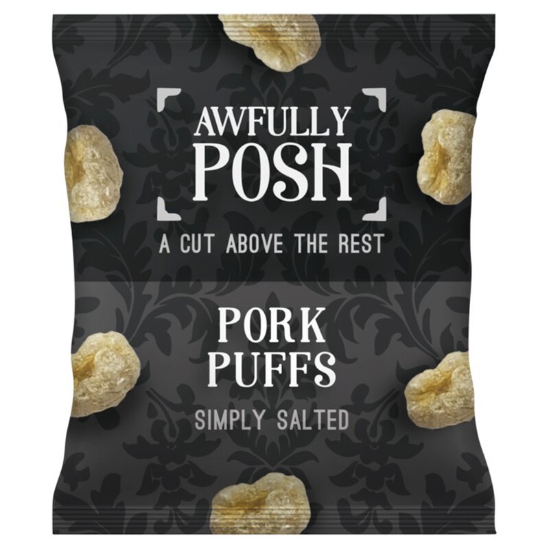 Awfully Posh Simply Salted Pork Puffs - Ocado