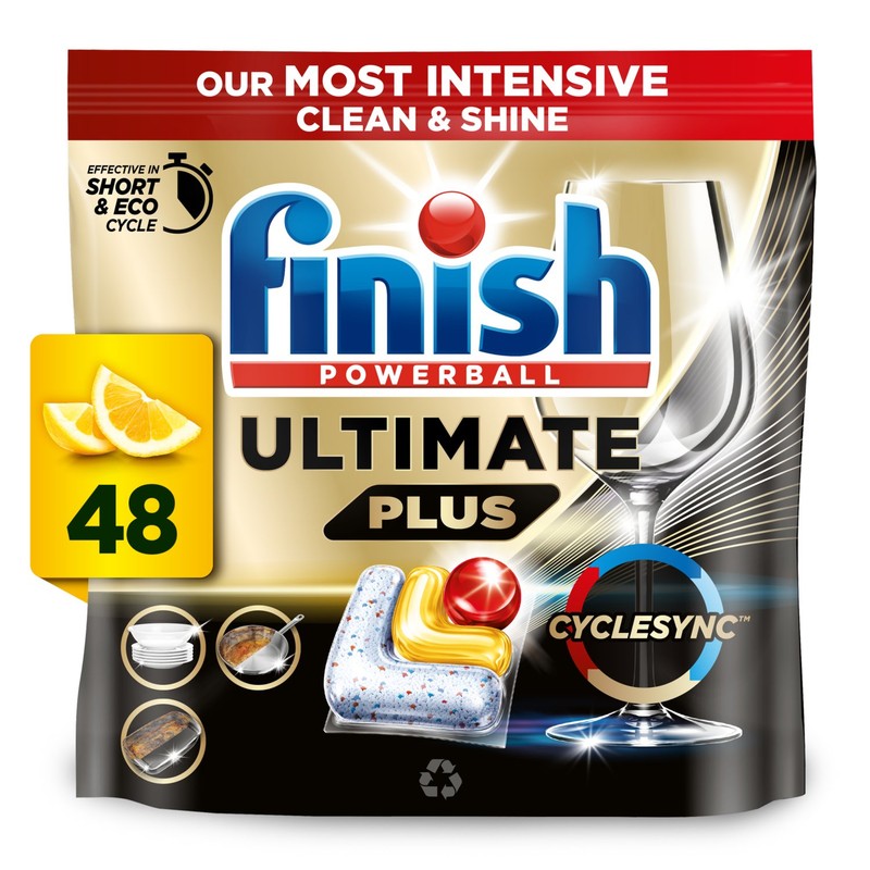 Finish Ultimate Plus All In One Lemon Dishwasher Tablets Lemon - Ocado