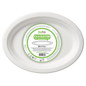 White Microwaveable Buffet Platters - Ocado