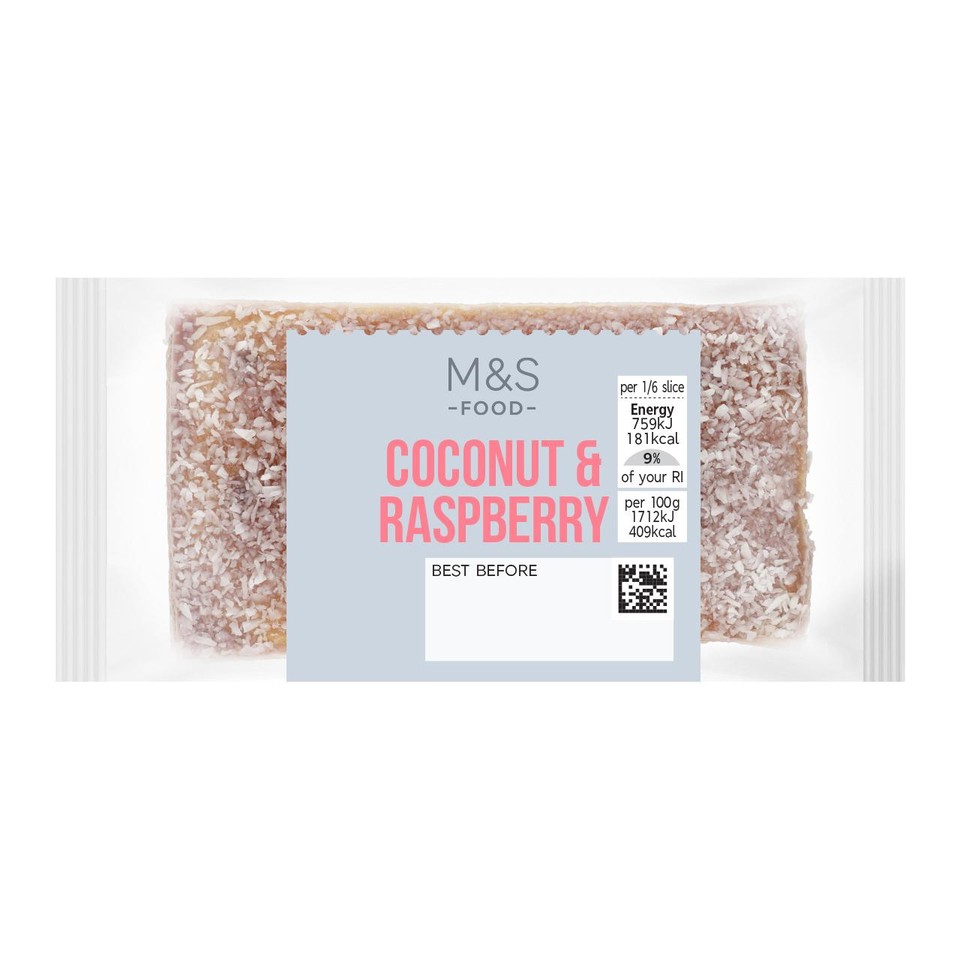 M&S Coconut & Raspberry Loaf - Ocado