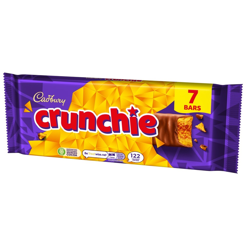 Cadbury Crunchie Chocolate Bar Multipack - Ocado
