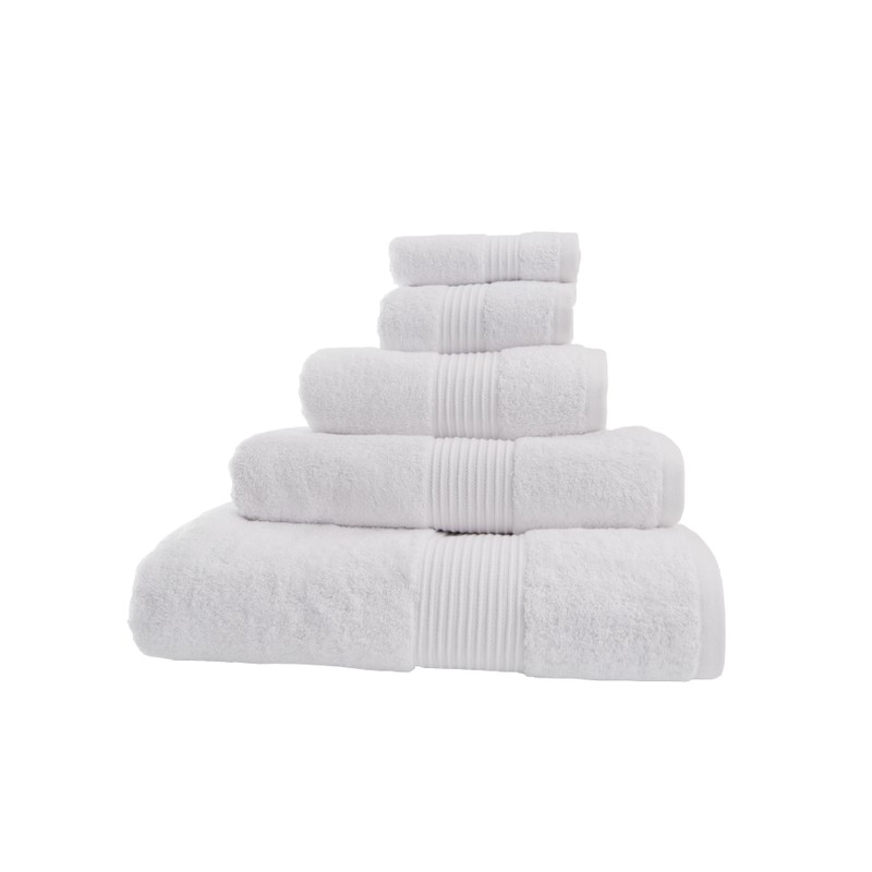 Bliss 100% Pima Cotton Hand Towel, White - Ocado