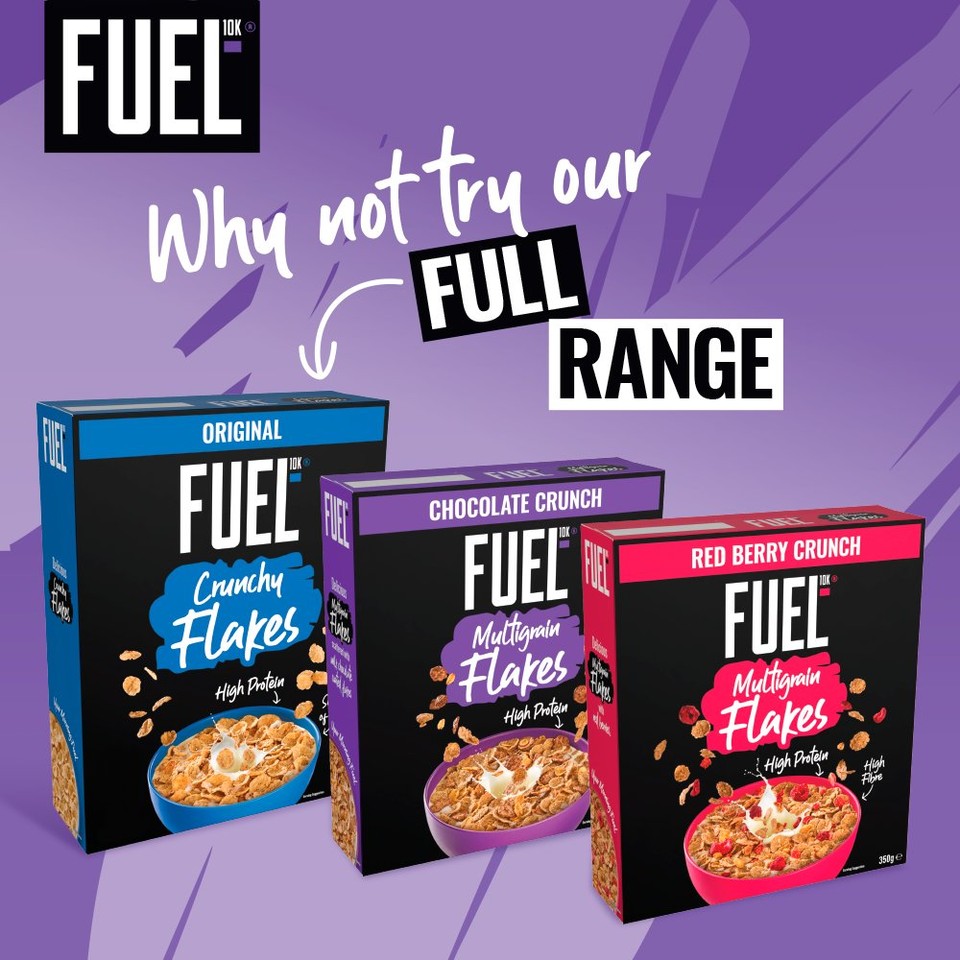 FUEL10K Chocolate Multigrain Flakes High Protein Breakfast Cereal - Ocado