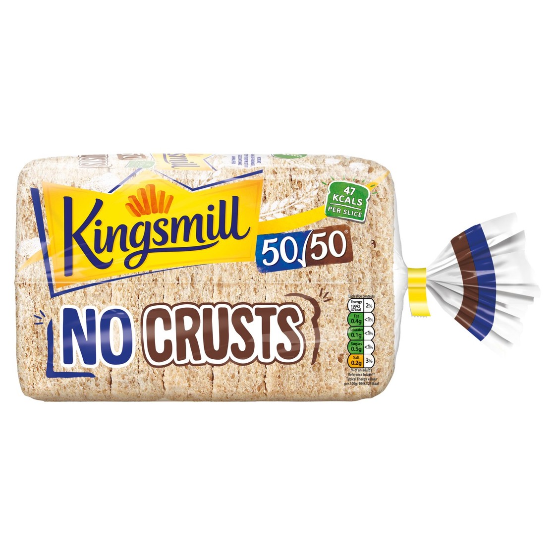 Kingsmill 50/50 No Crusts Bread Loaf - Ocado