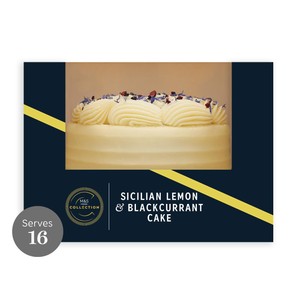 M&S Collection Sicilian Lemon & Blackcurrant Cake - Ocado