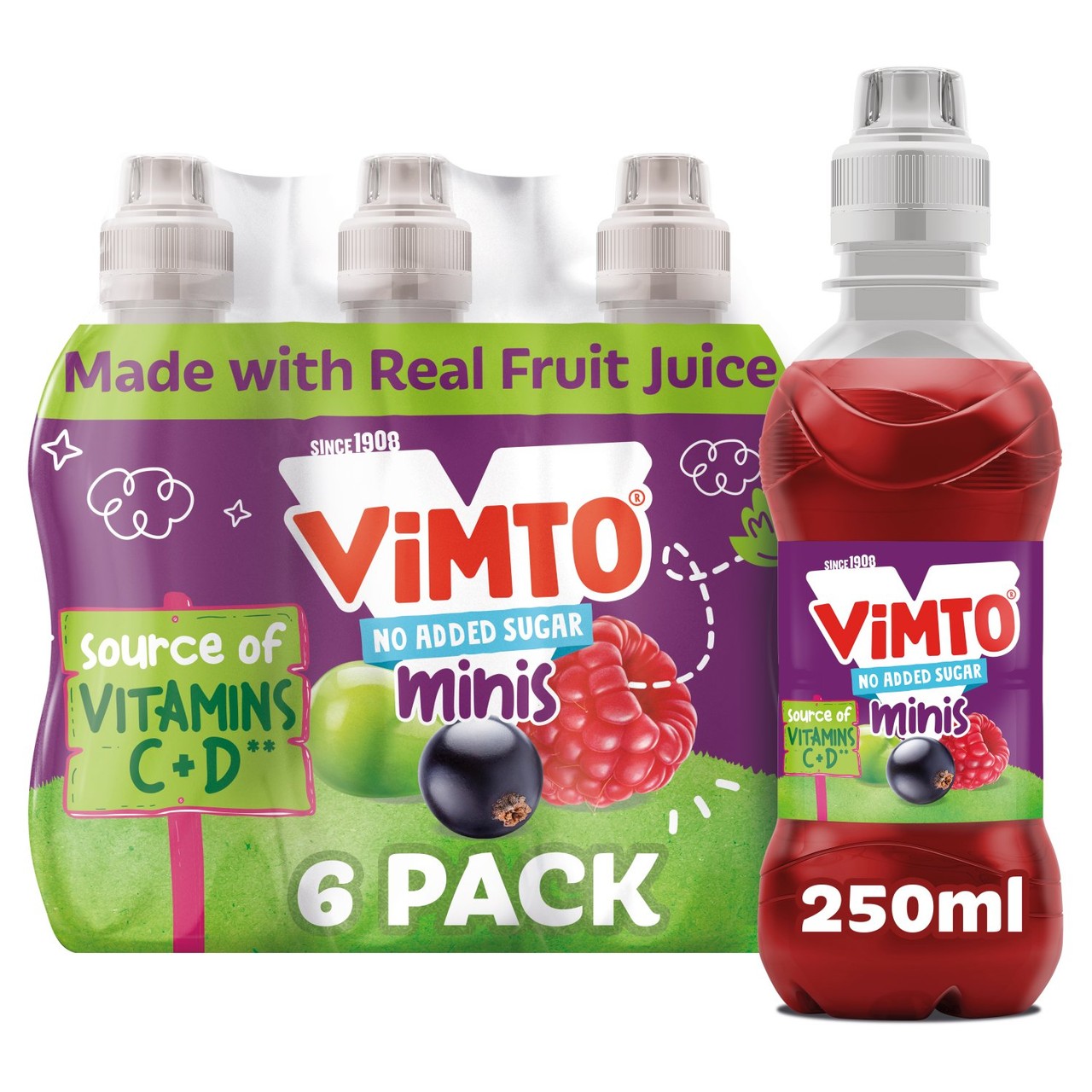 Vimto Original No Added Sugar Real Fruit Still Kid's Juice Drinks - Ocado