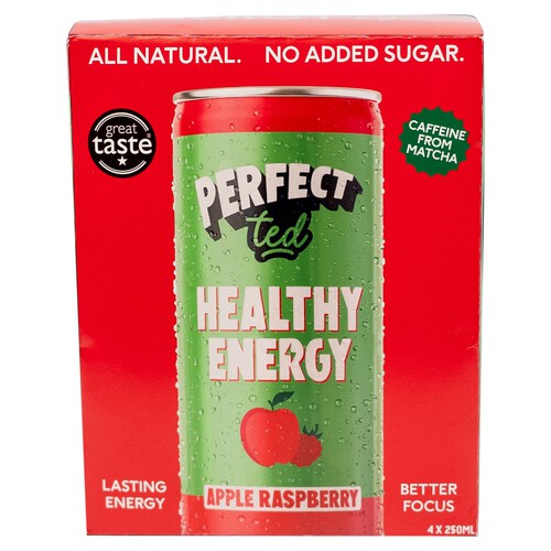 Perfect Ted Natural Energy Apple Raspberry - Ocado