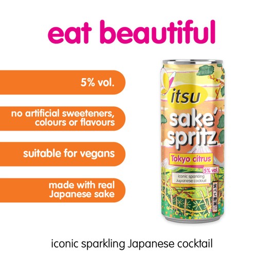 itsu Tokyo Citrus Sake Spritz - Ocado