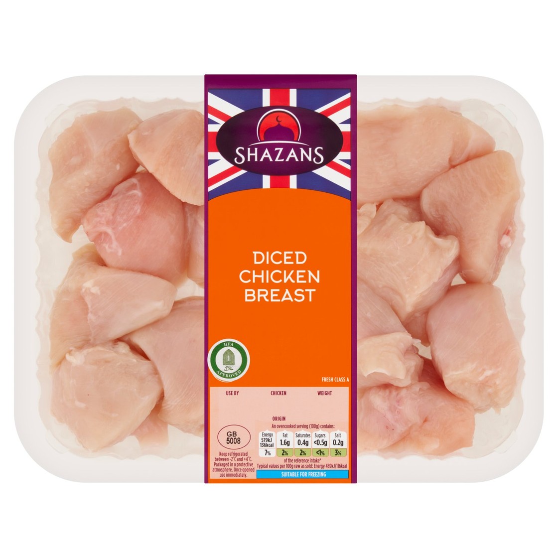 Shazans Chicken Diced Breast - Ocado
