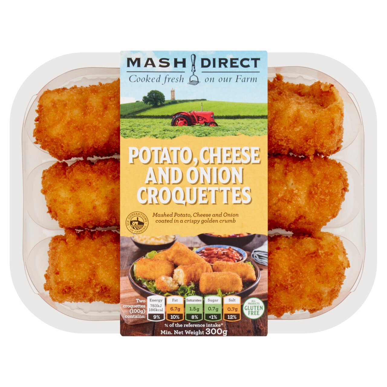 Mash Direct Potato Cheese & Onion Croquettes - Ocado