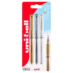 Uni-ball Signo Broad UM-153 Gold/Silver/White - Ocado
