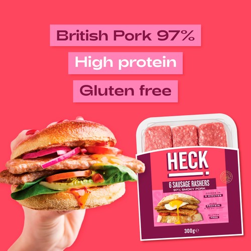 HECK! 97% Smoky Pork Gluten Free Sausage Rashers - Ocado