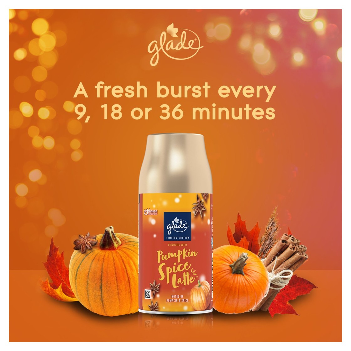Glade Pumpkin Spice Latte Automatic Spray Refill - Ocado