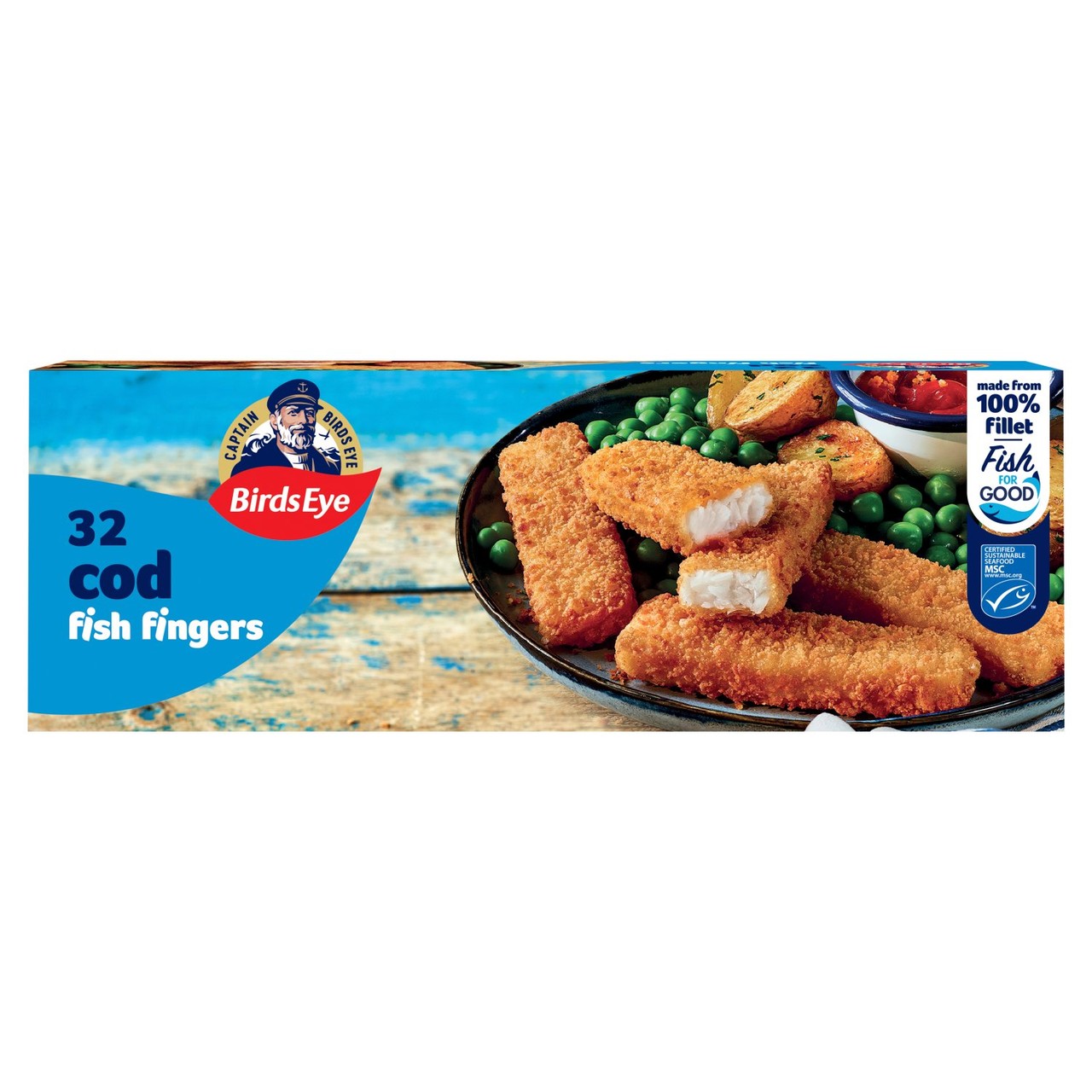 Birds Eye 32 MSC Breaded Cod Fish Fingers - Ocado