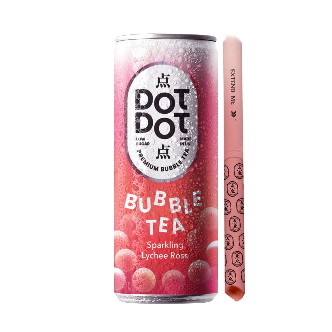 Dot Dot Sparkling Lychee Rose Bubble Tea - Ocado
