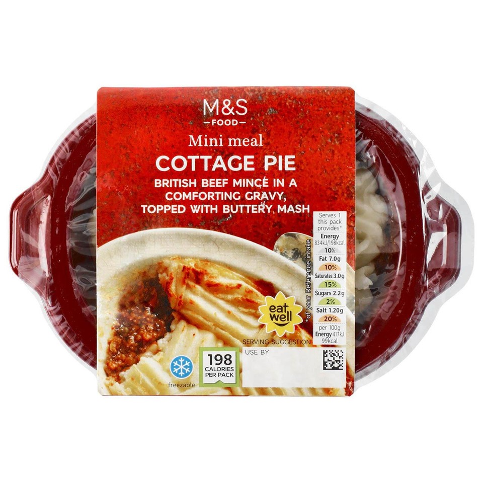 M&S Cottage Pie Mini Meal - Ocado