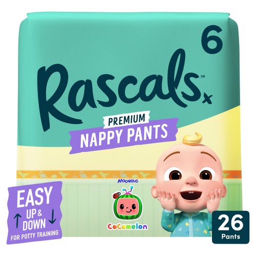 Rascals CoComelon Nappy Pants, Size 6 (15-20kg) - Ocado