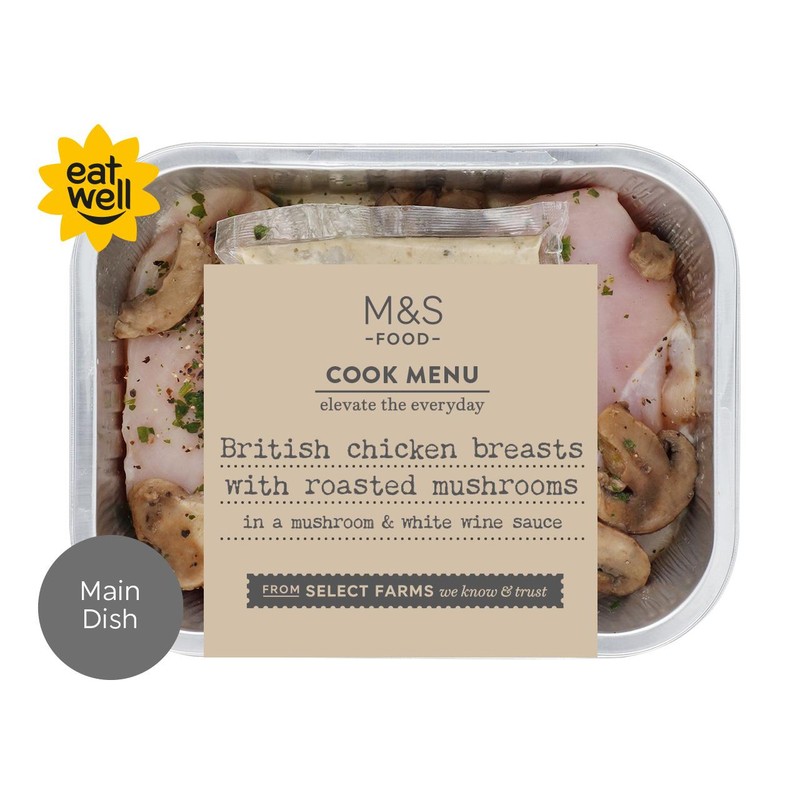 M&S Cook Menu Chicken with Mushroom & White Wine Sauce - Ocado