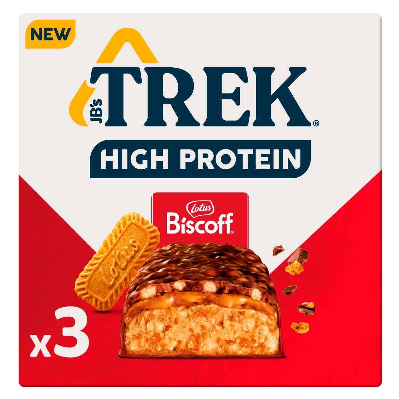 TREK High Protein Biscoff Protein Bars Multipack - Ocado