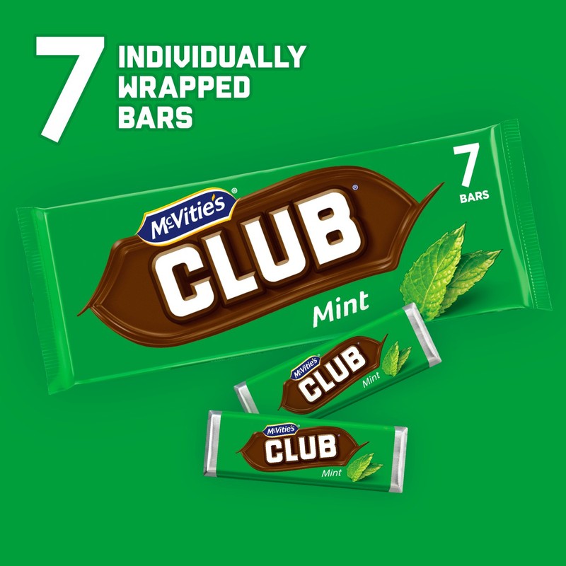 McVitie's Club Mint Biscuit Bars Multipack - Ocado