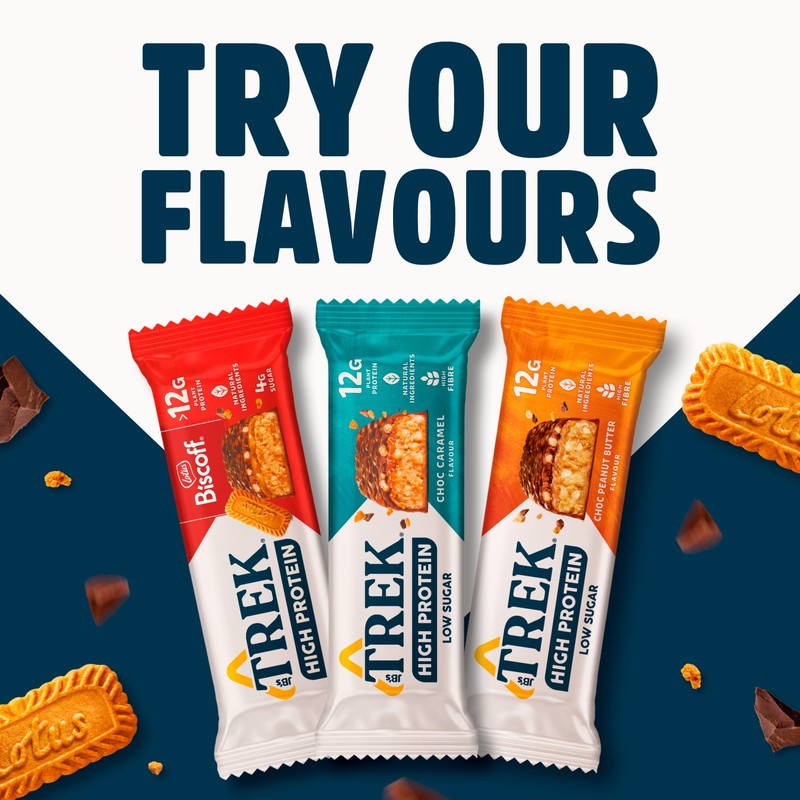 TREK High Protein Biscoff Protein Bars Multipack - Ocado