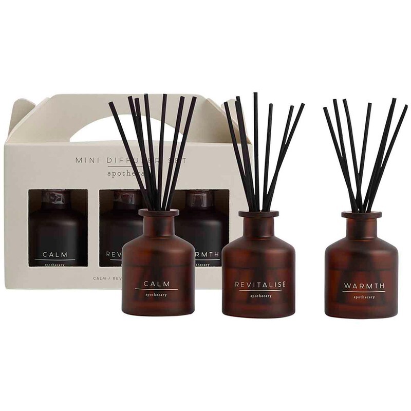 M&S Set of 3 Mini Diffuser Set, Amber - Ocado
