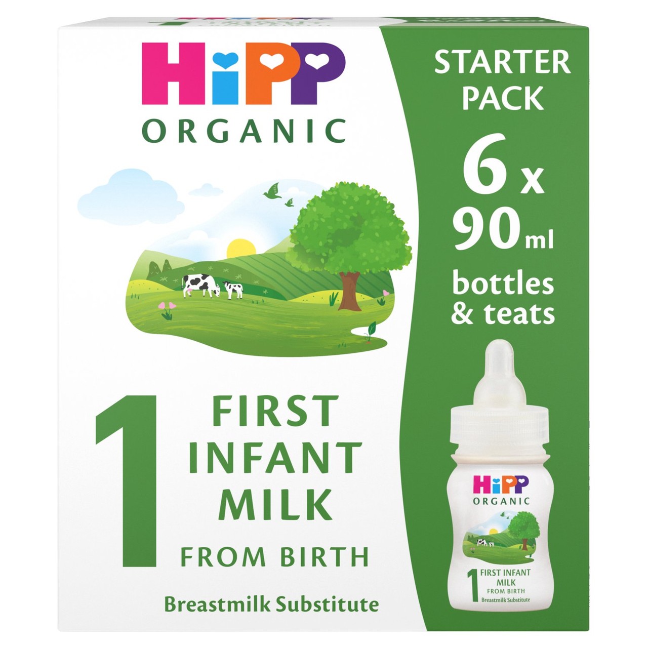 HiPP Organic 1 First Infant Baby Milk Formula Starter Pack, From Birth ...