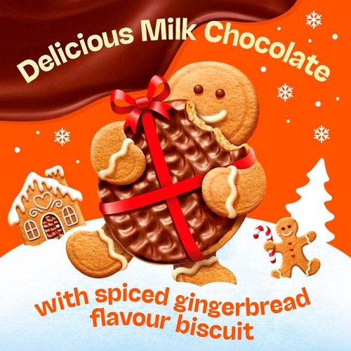 McVitie's Gingerbread Chocolate Digestive Christmas Biscuits - Ocado