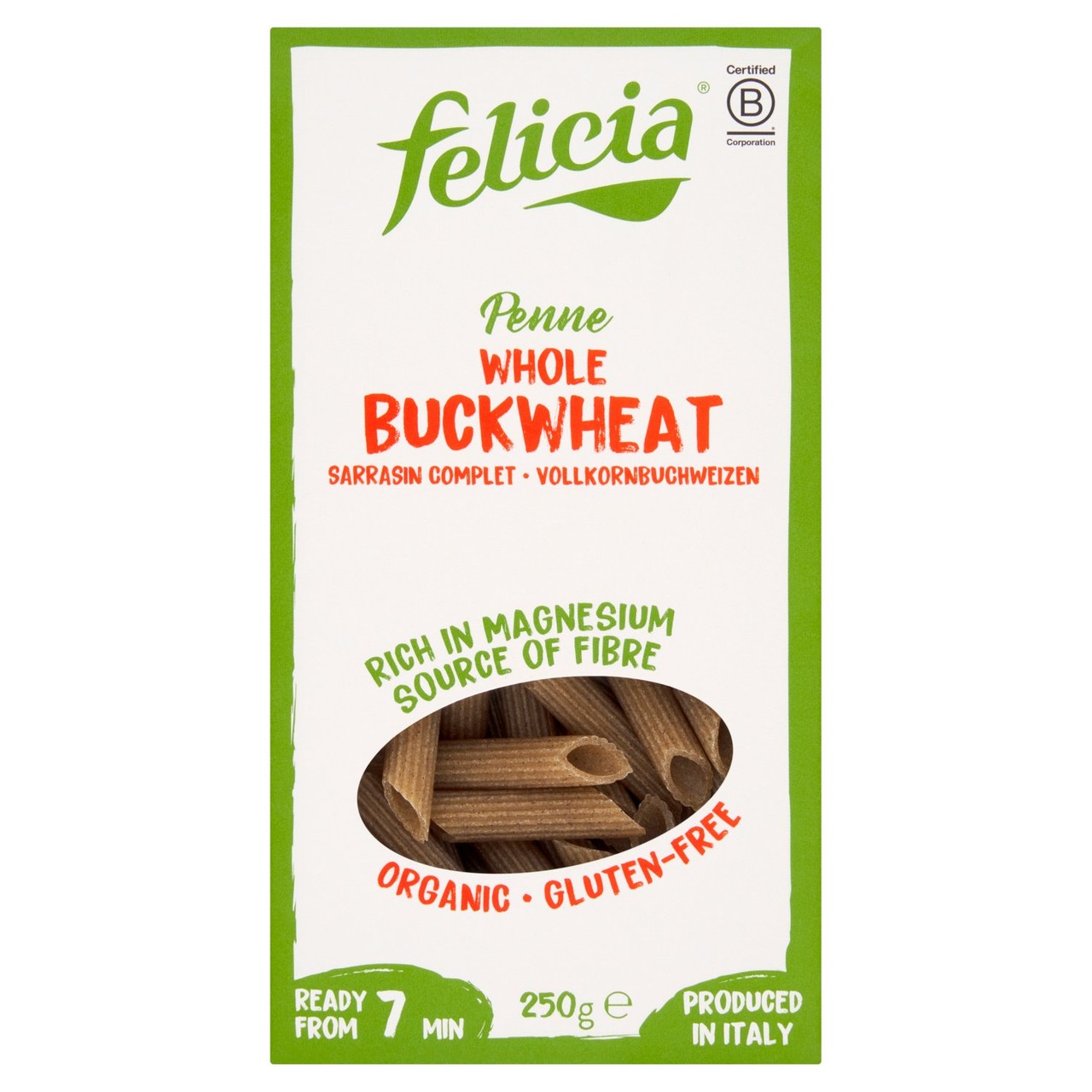 Felicia Gluten Free Organic Buckwheat Penne Pasta - Ocado